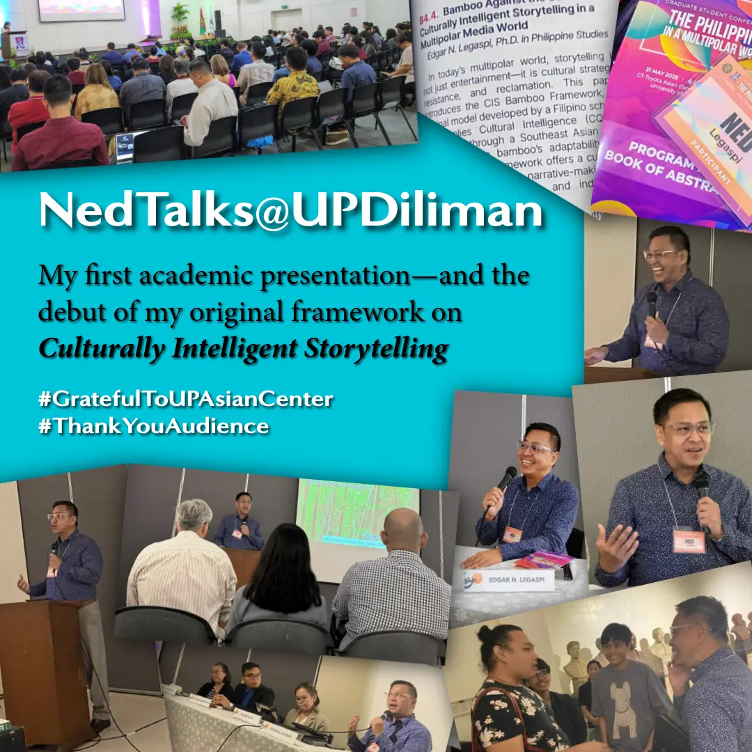 My First Academic Talk: A Homecoming at UP Asian Center - Ned LEGASPI ...